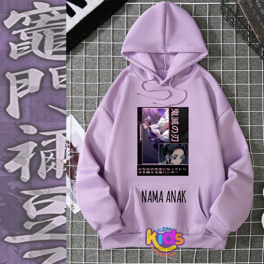 Hoodie Jacket Kids DEMON SLAYER Hashira Shinobu Kocho Baby Jacket Anime ...