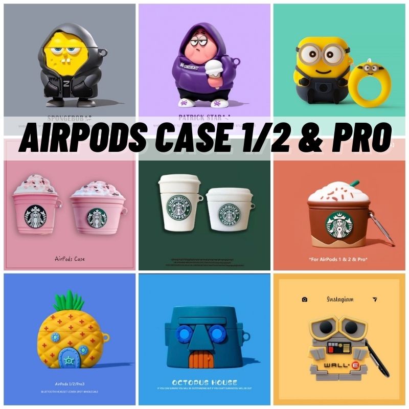 HEALTHFUL Cartoon Ins AirPod Earpod Apple Silicone i10 i12 i9s tws ...