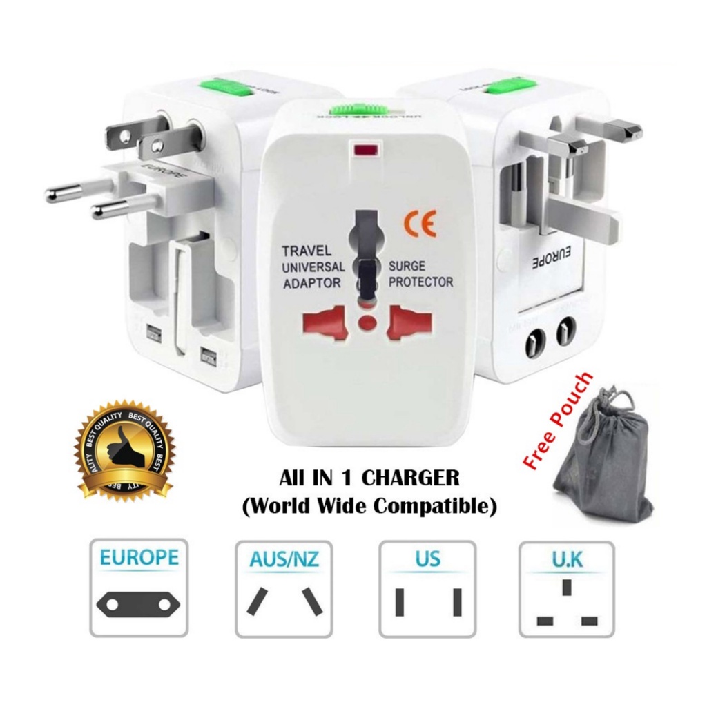All In One International Worldwide Travel Adapter Universal Adapter Charger Plug Socket For CN ...