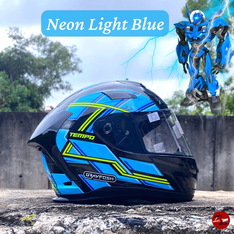 Grayfosh Full Face Helmet X12 Tempo Visor Smoke Tinted Motorcycle ...