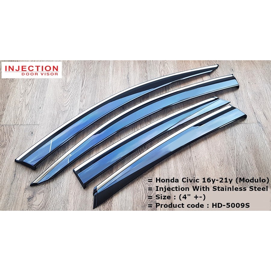 Honda Civic 2016-2021 (FC) Mugen Door Visor / Mugen & Modulo Injection ...