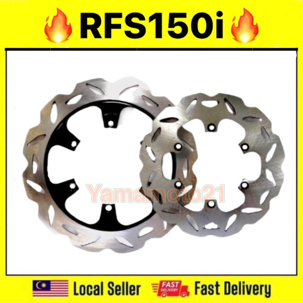 BENELLI RSF150I RFS150 BRAKE PIRING DISC DEPAN BELAKANG FRONT & REAR ...