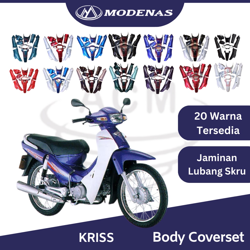 Modenas Kriss 100 Kriss110 1 2 FL Body Cover Set Color Parts Kriss100 Coverset Bodyset Caver HSH ...