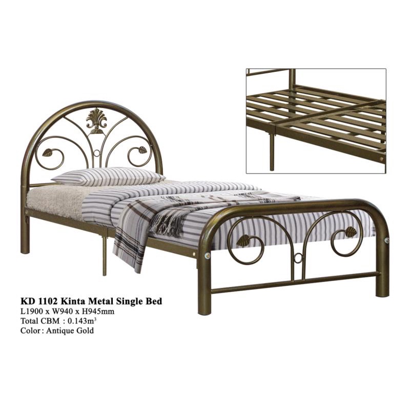 READY STOK Katil Single/Single Bed Frame/Katil hostel/Metal Bed/Bed ...