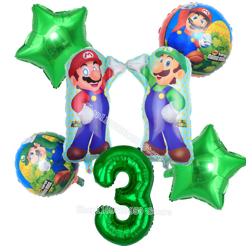 Super Mario Balloon Set Popular Game Theme Party Decoration Articles ...