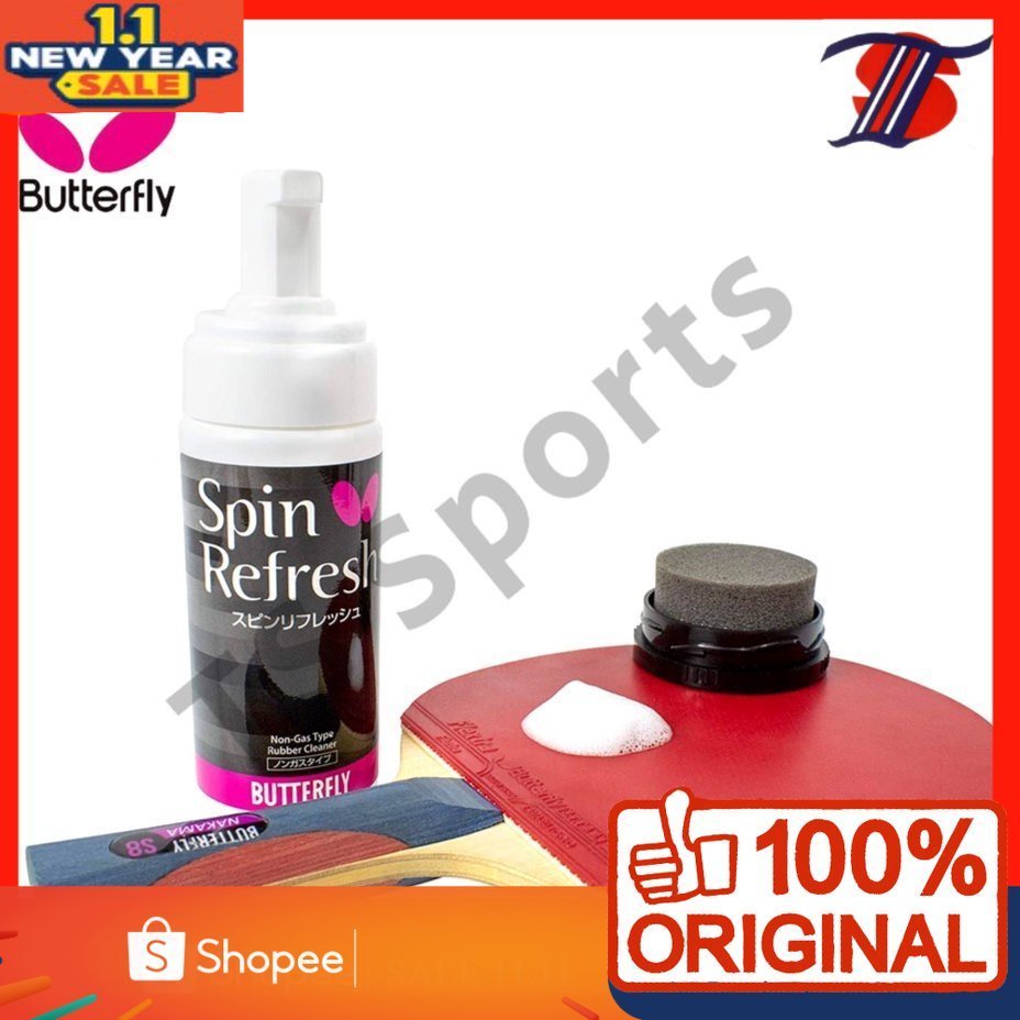 Butterfly Spin Refresh Cleaning Foam 150ML Table Tennis Ping Pong ...