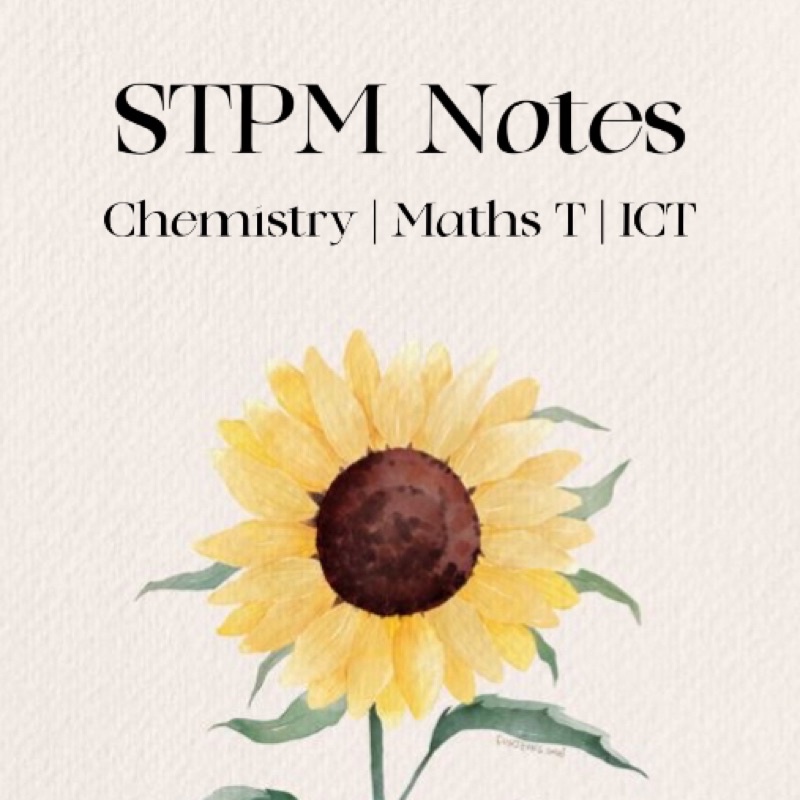 STPM Notes(Sem 1,Sem 2) Chemistry, Mathematics T, ICT | Shopee Malaysia