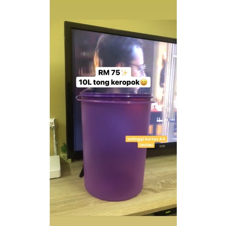 TUPPERWARE 10 Liter Tall Canister | Shopee Malaysia