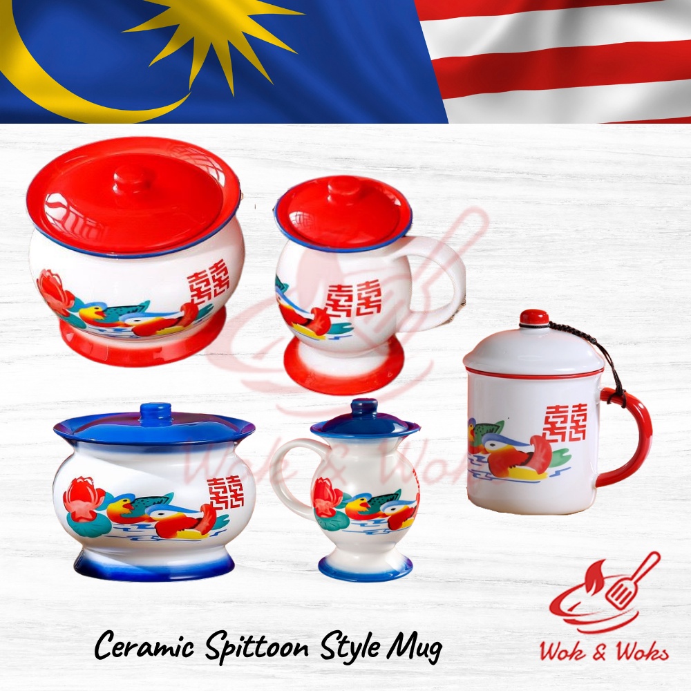 Ceramic Traditional Spittoon Style Bowl@Mug / Mangkuk@Mug Gaya Spittoon ...