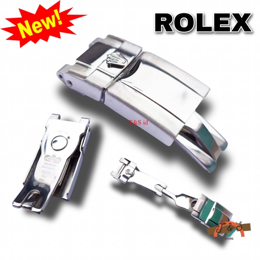 Rolex Hinge BUCKLE 20MM DAYTONA GMT STAINLESS Hook STRAP DEPLOYMENT ...