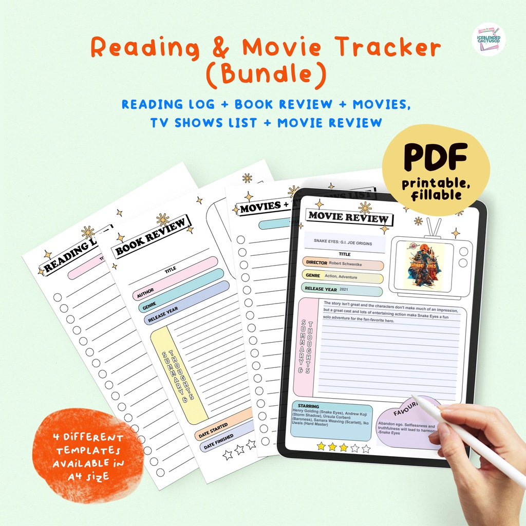 (Series A) Reading & Movie Tracker - Book & Movie List, Review(Undated ... (Series A) Reading & Movie Tracker - Book & Movie List, Review(Undated ...