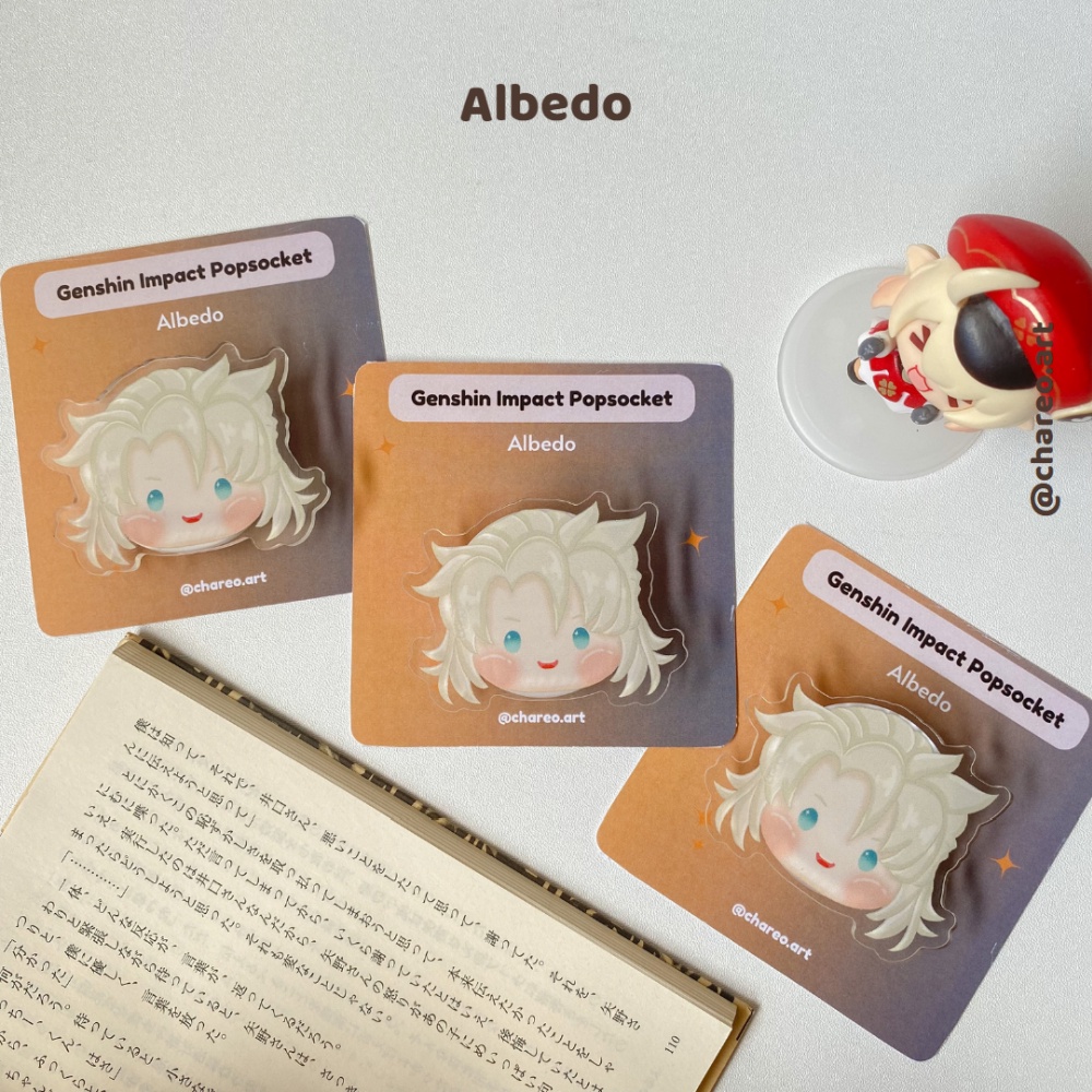 Chareo ART Acrylic Pop Socket Phone Holder Genshin Impact Series ...