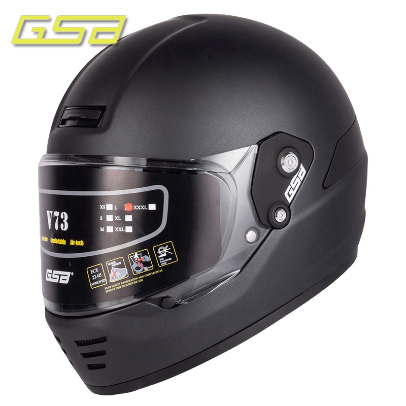 Capacete GSB V73 retro full face motorcycle helmet gsb vintage locomotive helmets casco | Shopee ...