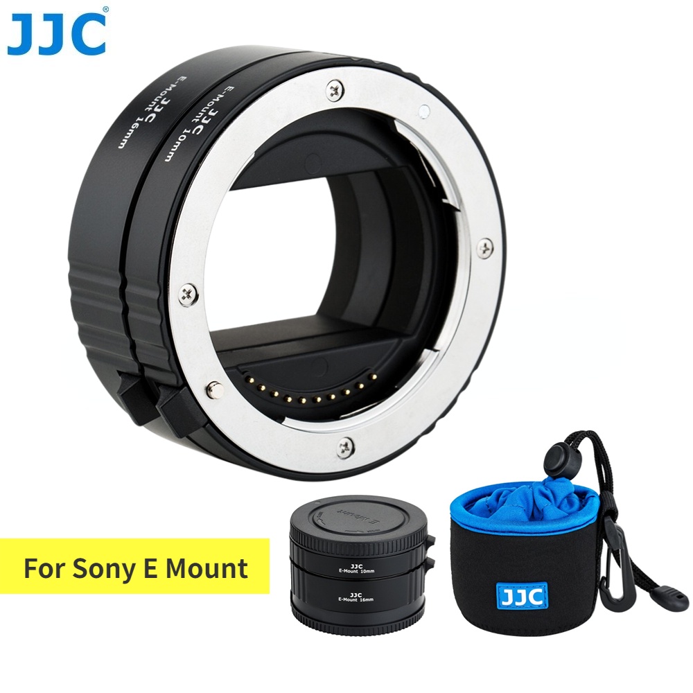 JJC Sony E Mount Extension Tube Macro Photography Lens Adapter for Sony ...