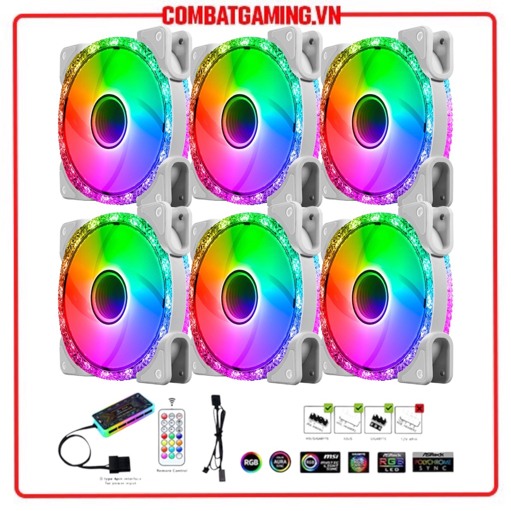 Radiator Fan Set - Kit 3 & Kit of 6 Coolmoon Diamond U1 Fans & Centaur ...