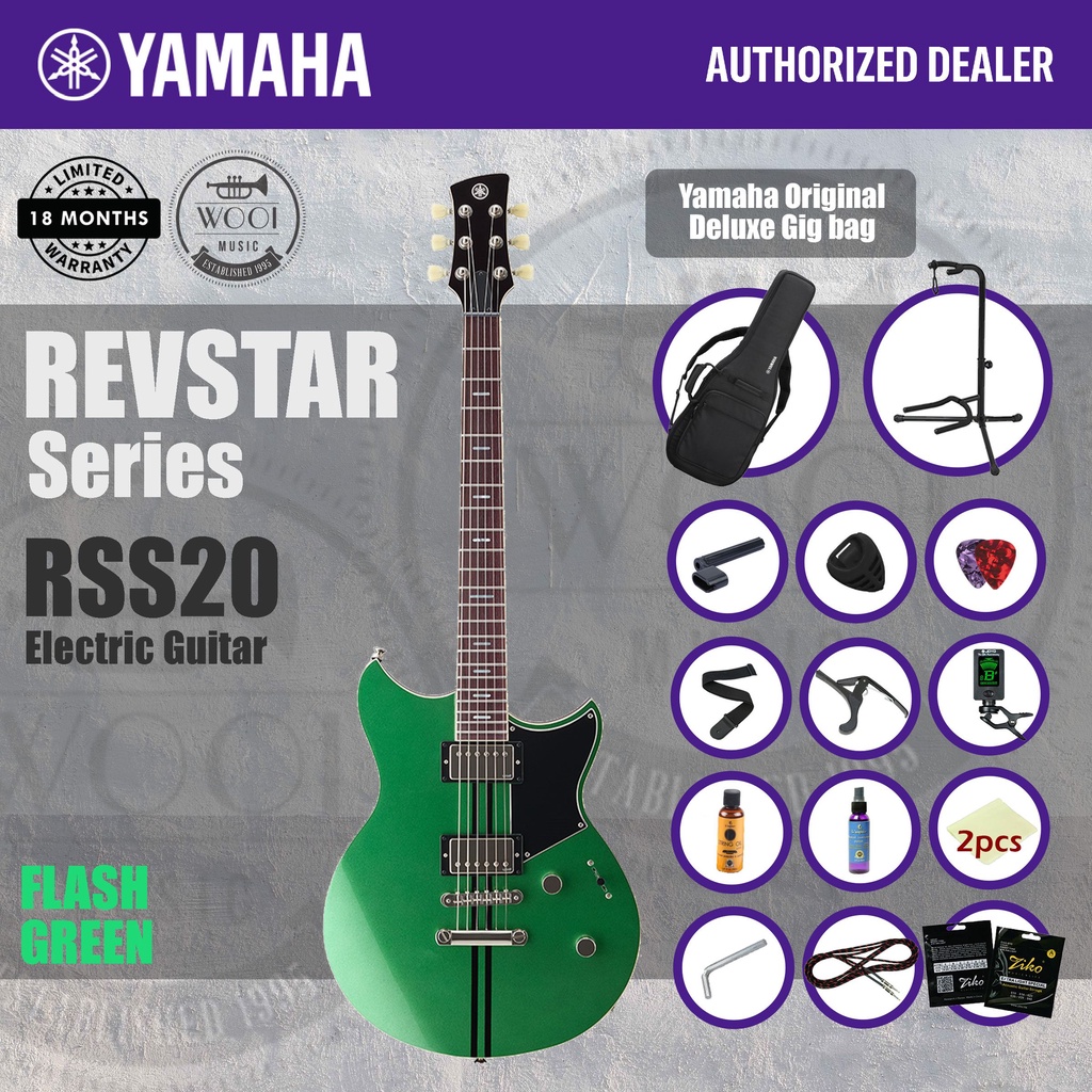 Yamaha REVSTAR Standard Series RSS20 Electric Guitar - Flash Green (RSS20FGR) | Shopee Malaysia