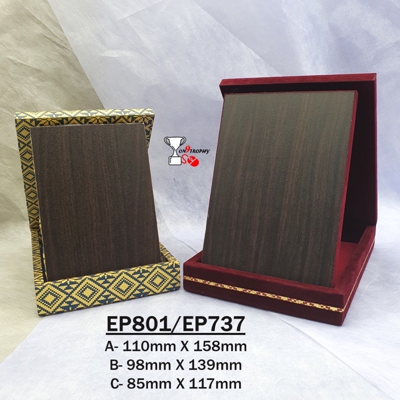 WOOD PLAQUE | PLAK KAYU VELVET KOTAK SONGKET EP801/EP737/WB305 【READY ...