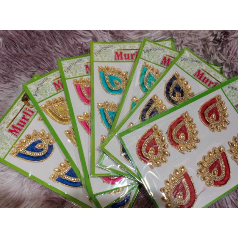 fancy stone work patches 1 sheet 6 pcs | Shopee Malaysia