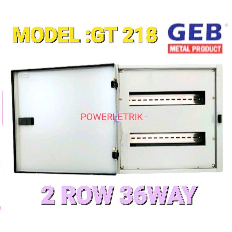 *READY STOCK* GEB GT 218 METALCLAD DB 2ROW 36WAY MCB DISTRIBUTION BOX ...