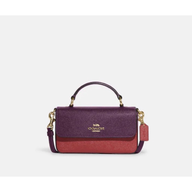 Coach Mini Josie Top Handle Crossbody in Colorblock | Shopee Malaysia