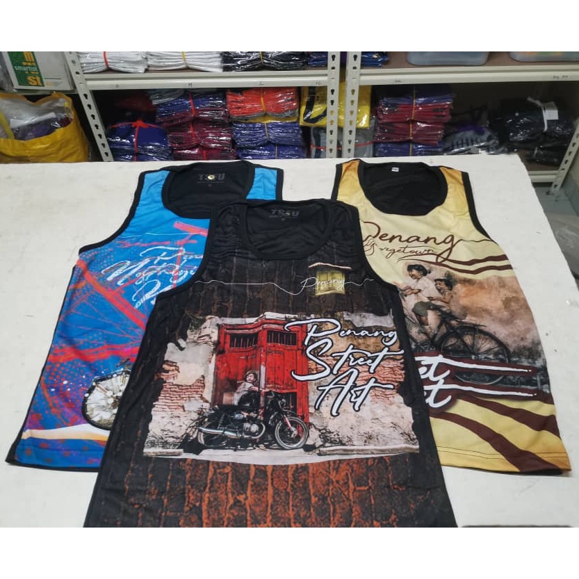 (Ready Stock) Penang Street art/T-shirt Microfiber/DryFit/Unisex ...