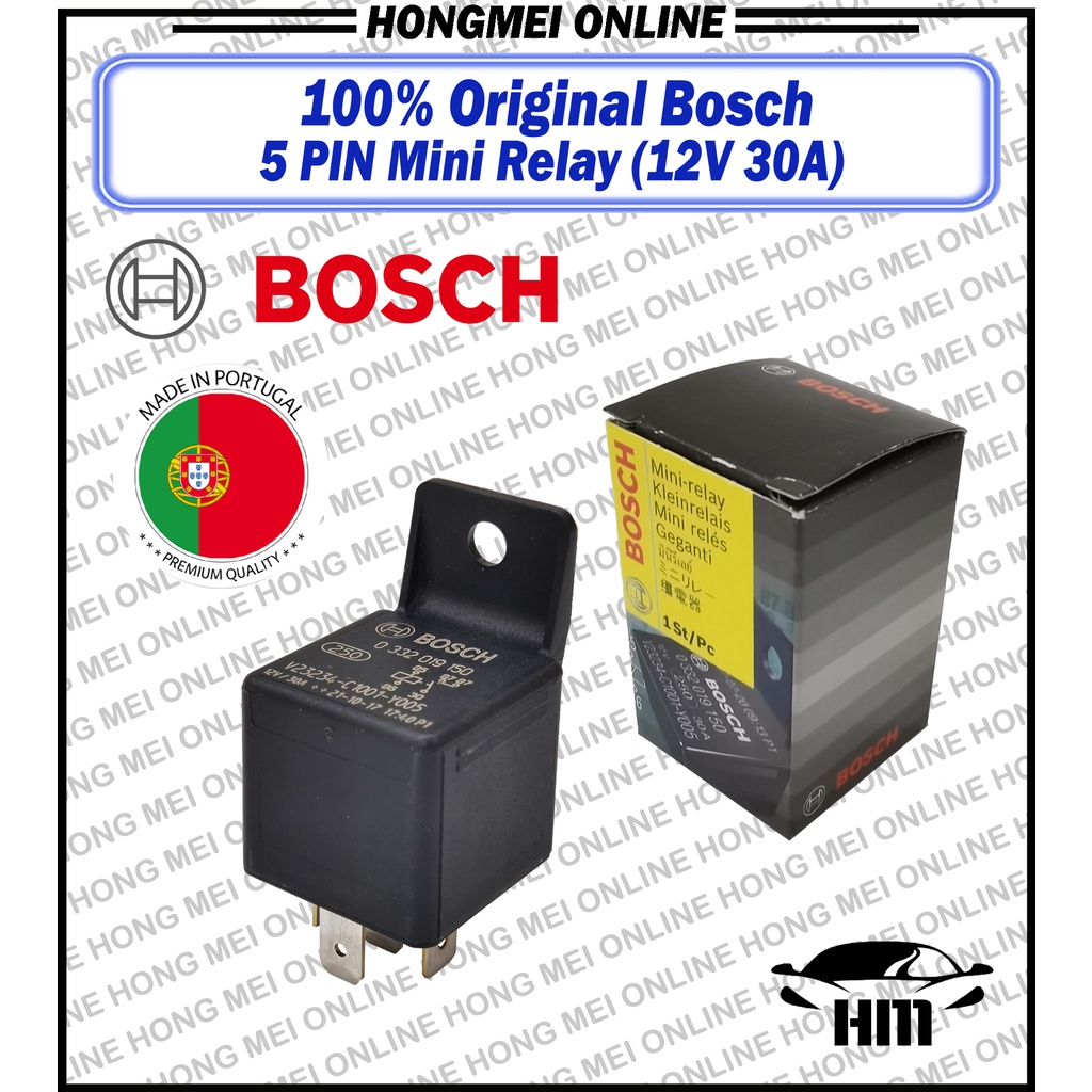 100% ORIGINAL BOSCH 5 PIN Mini Relay / Control Device / Bosch Relay 12V ...