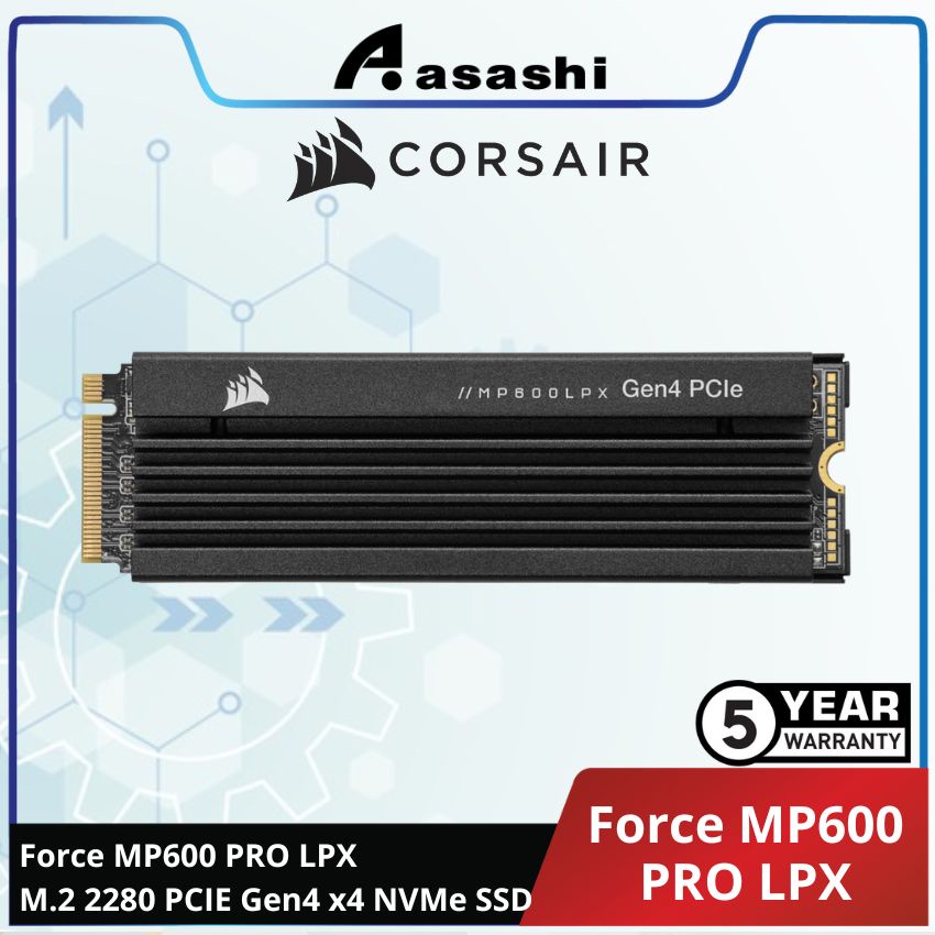Corsair Force MP600 PRO LPX 500GB / 1TB / 2TB M.2 2280 PCIE Gen4 x4 ...
