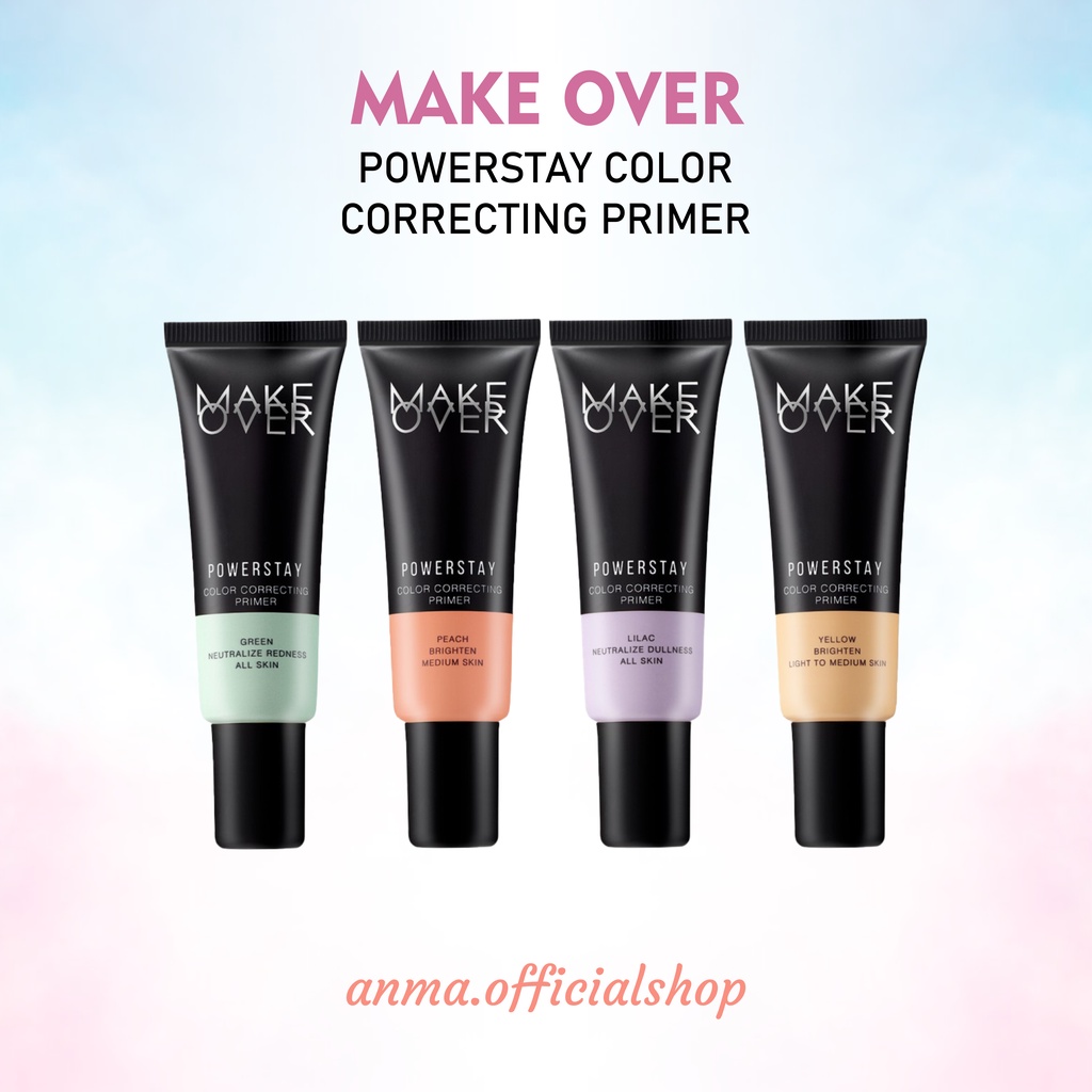 Hijau Make Over Powerstay Color Correcting Primer 25ml Green Green 25ml