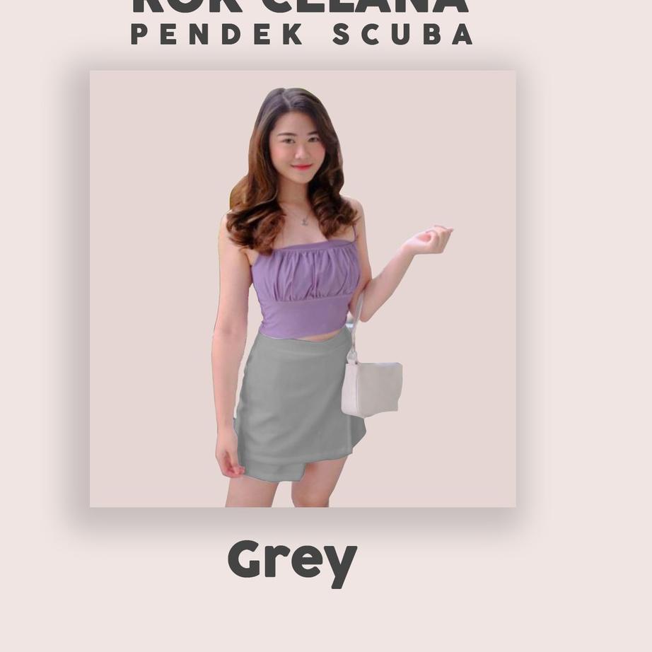 ~~ Skirt Pants Super Jumbo Big SKORT Big Size Scuba Thick Stretch ...