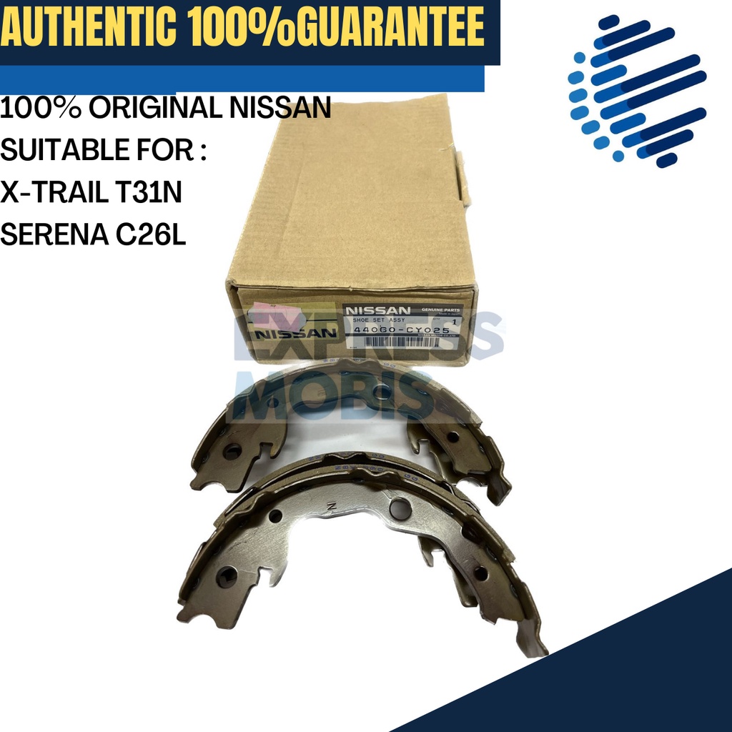 100% ORIGINAL NISSAN REAR BRAKE SHOE 44060-CY025 X-TRAIL T31N SERENA ...