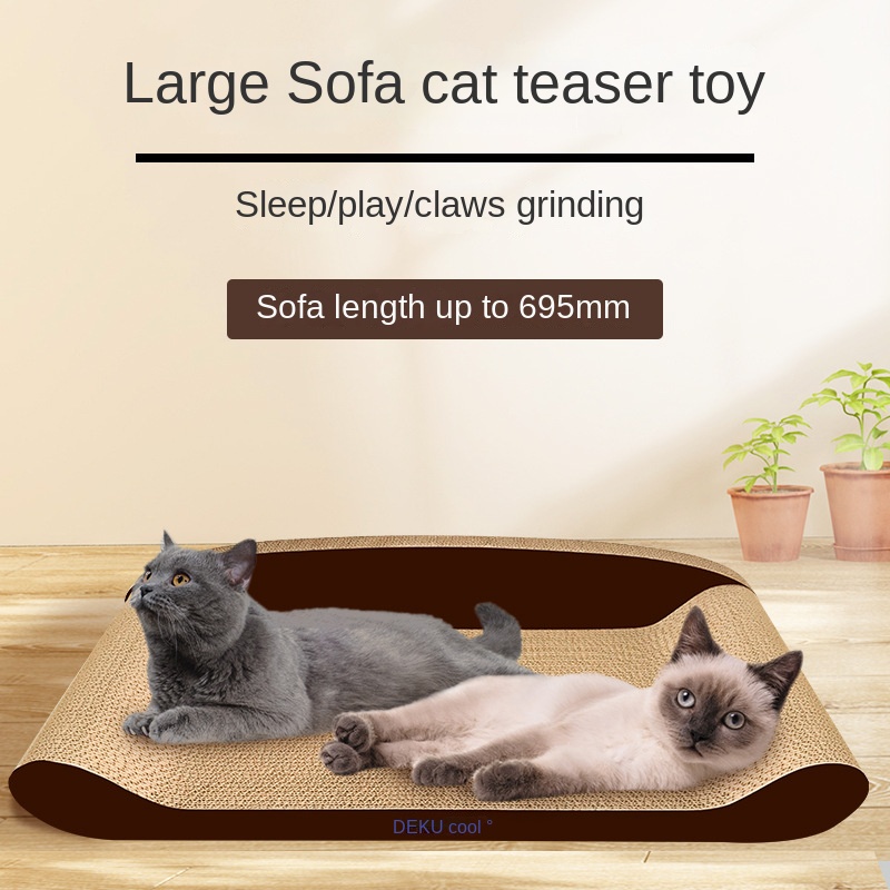 Super Large Cat Scratcher Bed - Cat Scrather Cardboard,100% Recycled ...