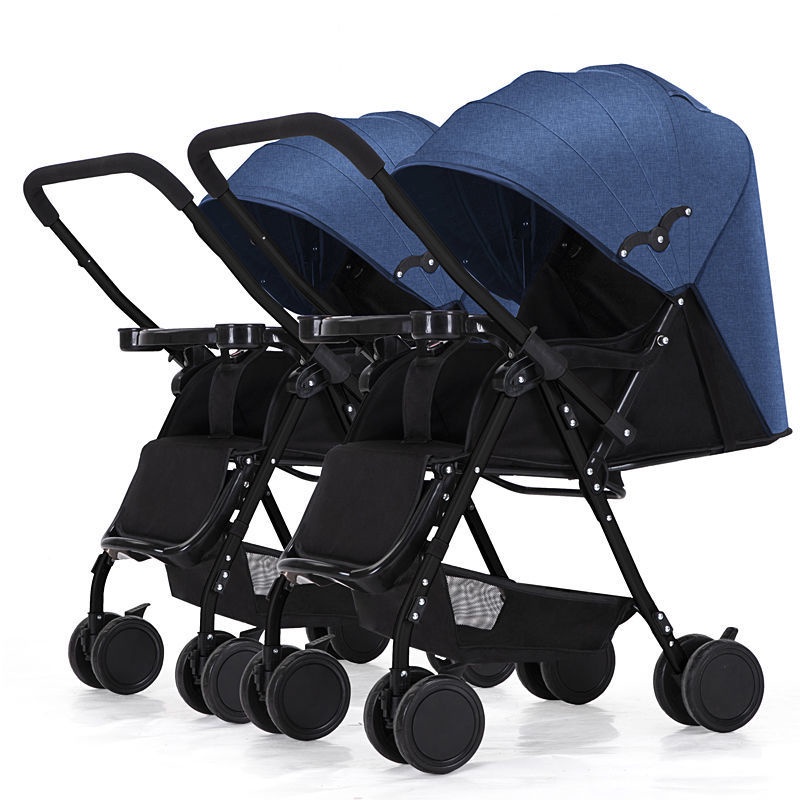 Twin Baby Stroller Detachable Sitting Reclining Reversing Double ...
