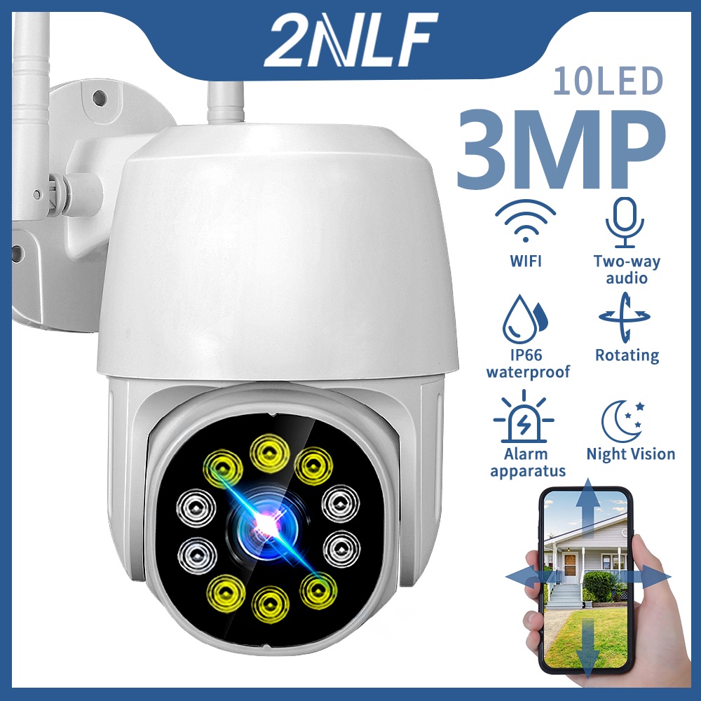 2NLF Dual Lens 360 IP Camera Home CCTV Security Wifi Cam 1080p FullHD ...