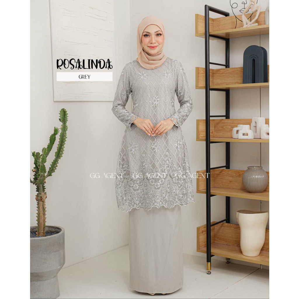 ROSALINDA KURUNG | BAJU KURUNG LACE MODEN TUNANG | Shopee Malaysia