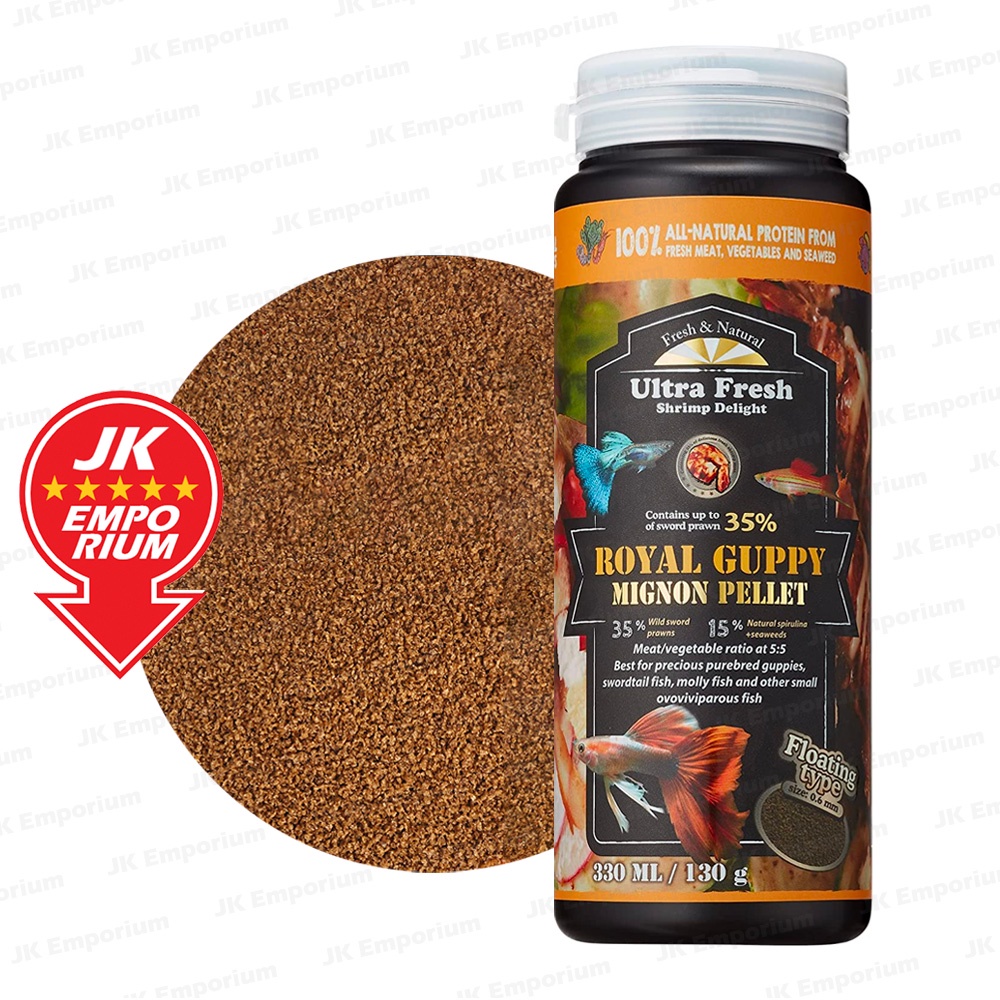 Azoo Ultra Fresh Royal Guppy Mignon Pellet For Purebred Guppies ...