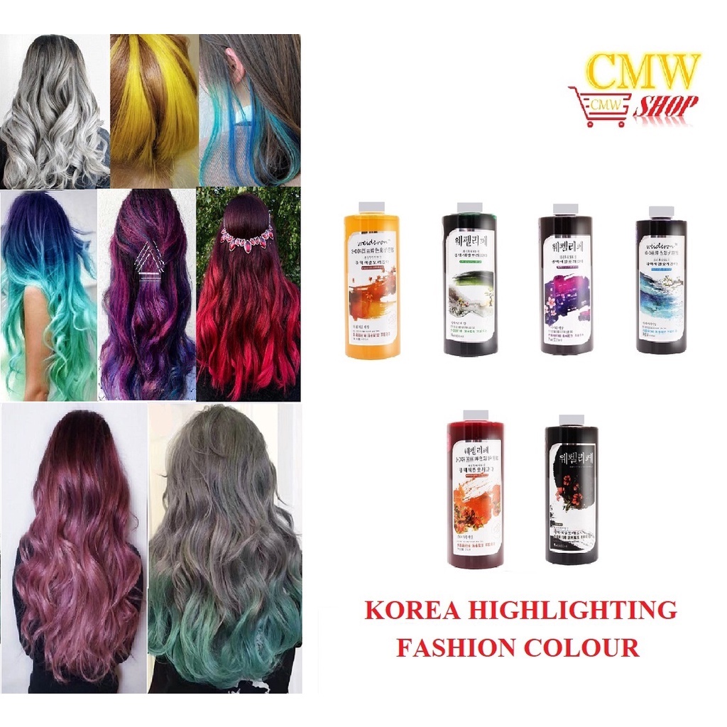 5D Korea 6D Highlight Colour Hair Color Cream Color Wax | Shopee Malaysia
