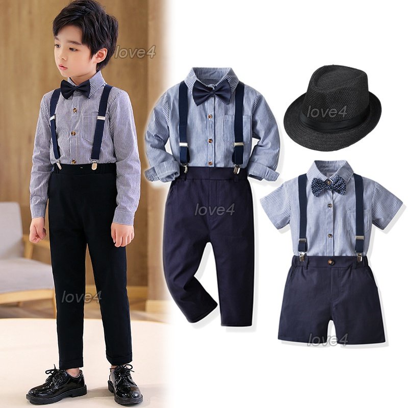 Clothes for Kids Boy Gentleman Suits Sets Kids Terno for Boys Bow Tie ...