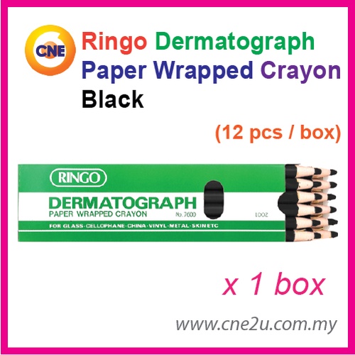 Ringo Dermatograph Paper Wrapped Crayon (12 pcs/box) / PENSIL KERTAS ...