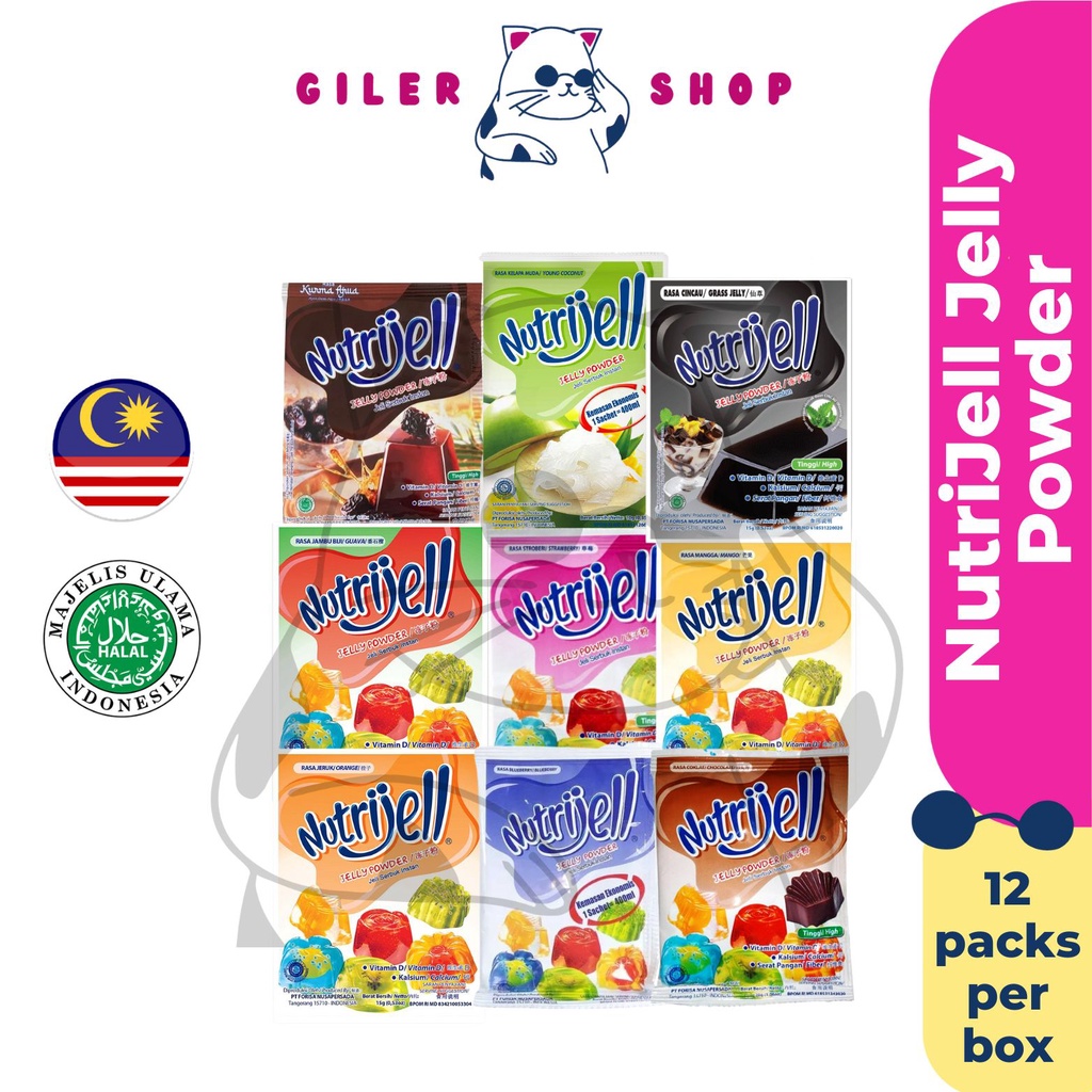 Jelly Powder Nutrijell 12 packs per box | Shopee Malaysia