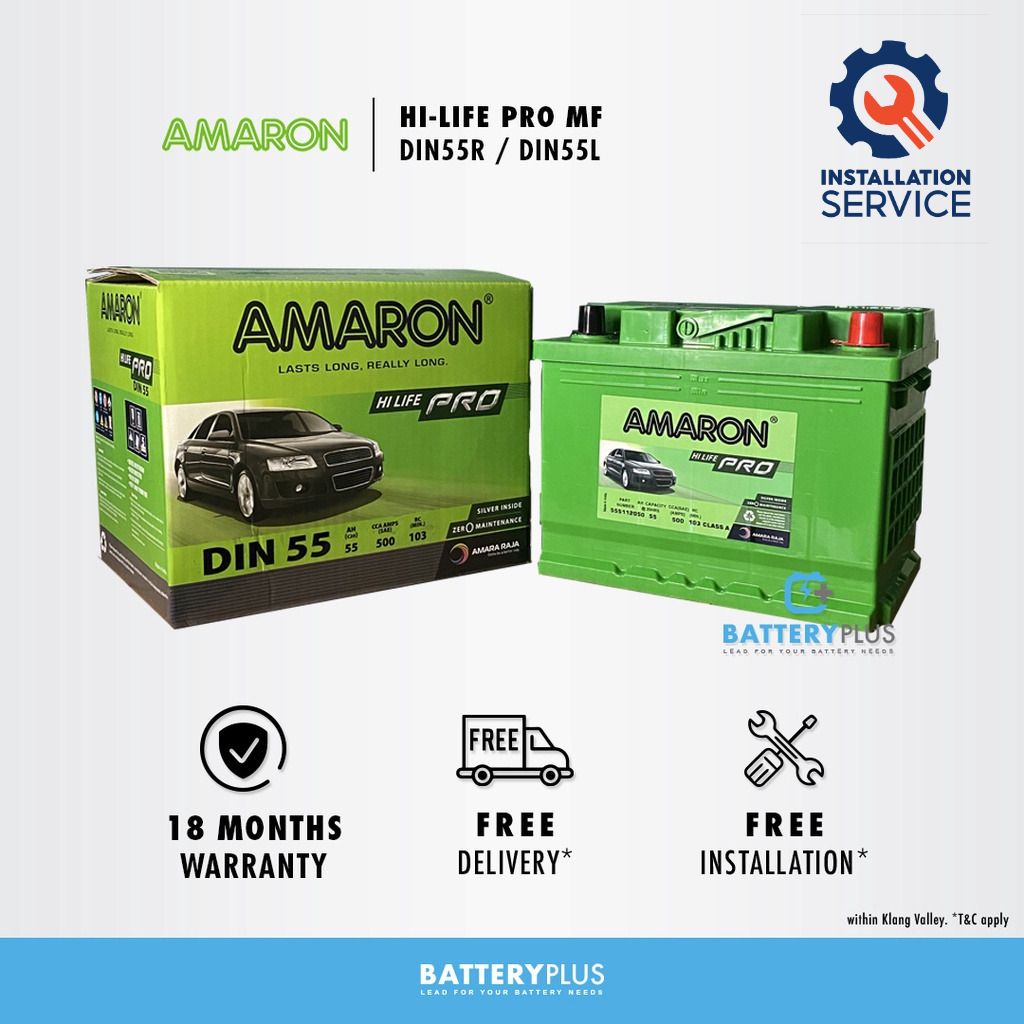 [ Installation Provided ] DIN55R | DIN55L | DIN55 Amaron Hi-Life Pro MF ...