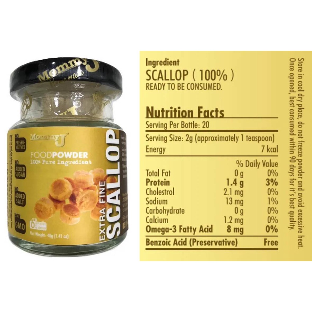 Mommy J Premium Scallop Powder 40g 6 Months & above | Shopee Malaysia