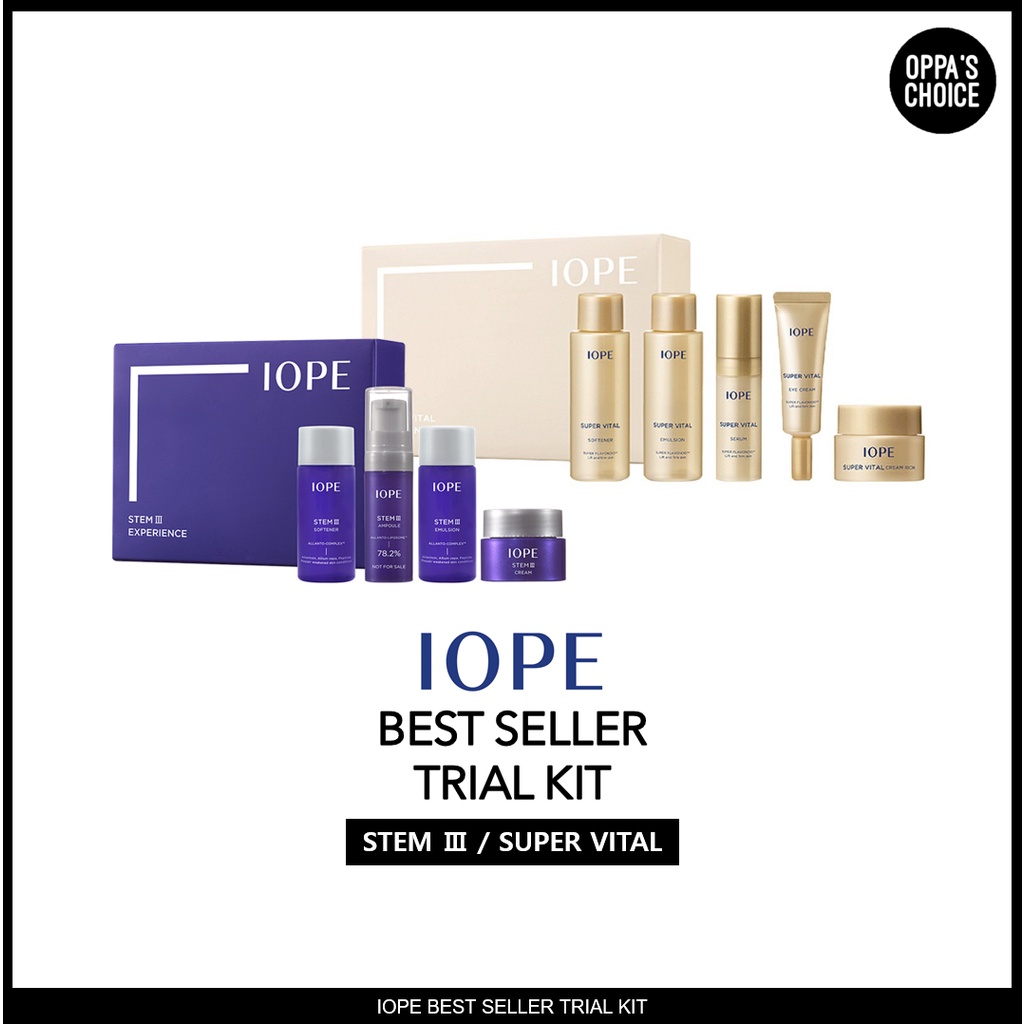 [READY TO SHIP] IOPE BEST SELLER TRIAL KIT(STEM Ⅲ / SUPER VITAL / CREAM ...