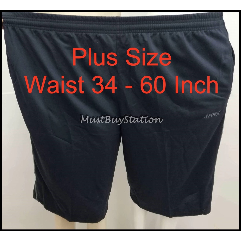 MBS Plus Size Waist 34 - 60 Inch Extra Big Size 3/4 Short Pants 3 Suku ...