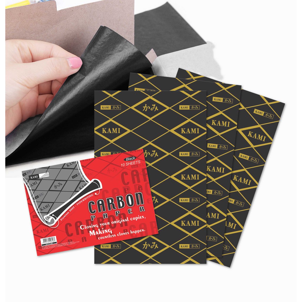 KAMI Carbon Paper (A4, 21 X 30CM) 10pcs pack (Blue , Black Colour ...