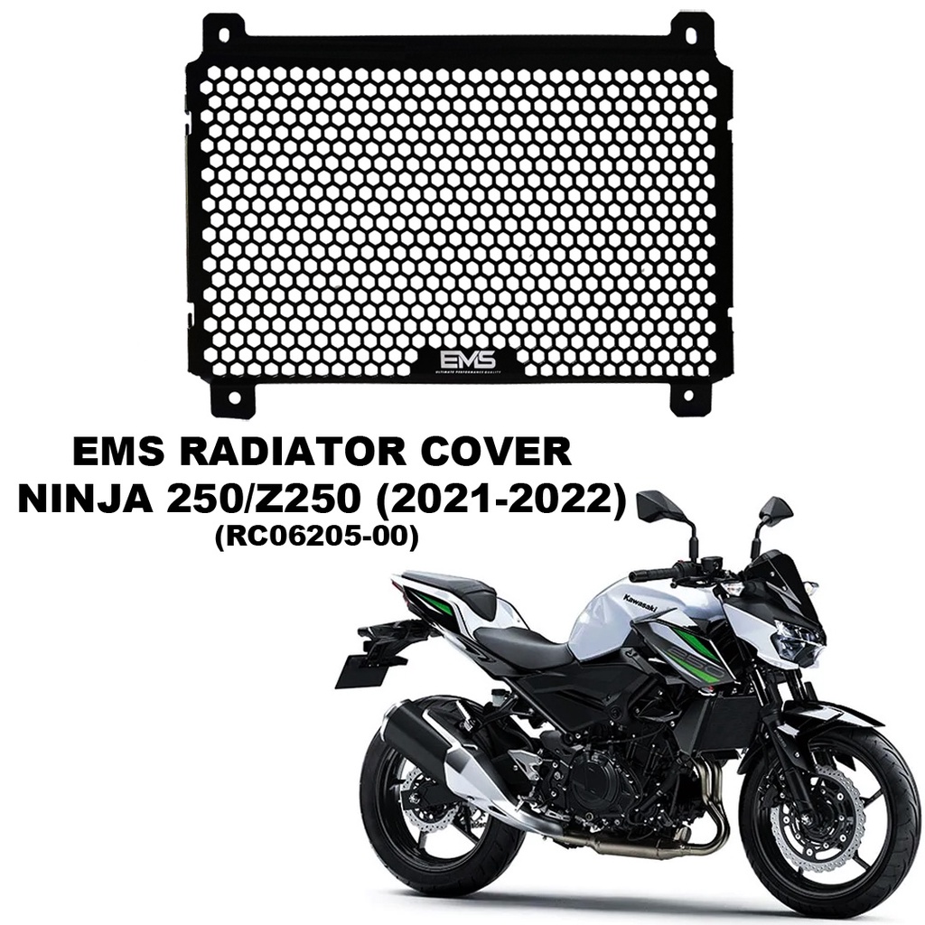 Radiator Cover Coolant Net Guard EMS Kawasaki Ninja 250 Z250 (2021-2022 ...
