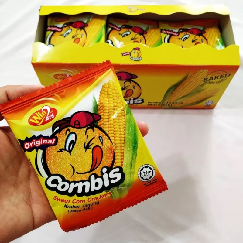 Cornbis Cracker Win2 Corn Cake Box 540 G-30 Pieces | Shopee Malaysia