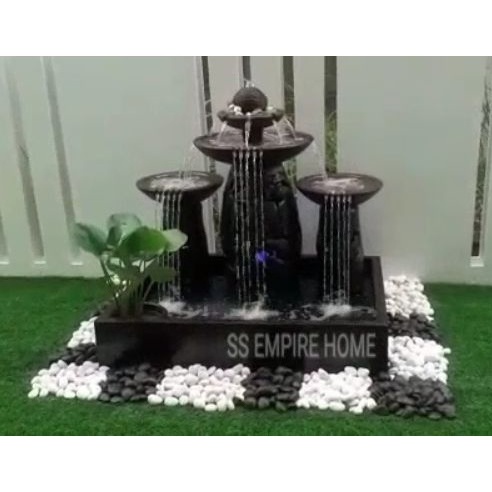 S43 Brown Ball Brown Feng Shui 4x3 Water Pond Fountain Kolam Air ...