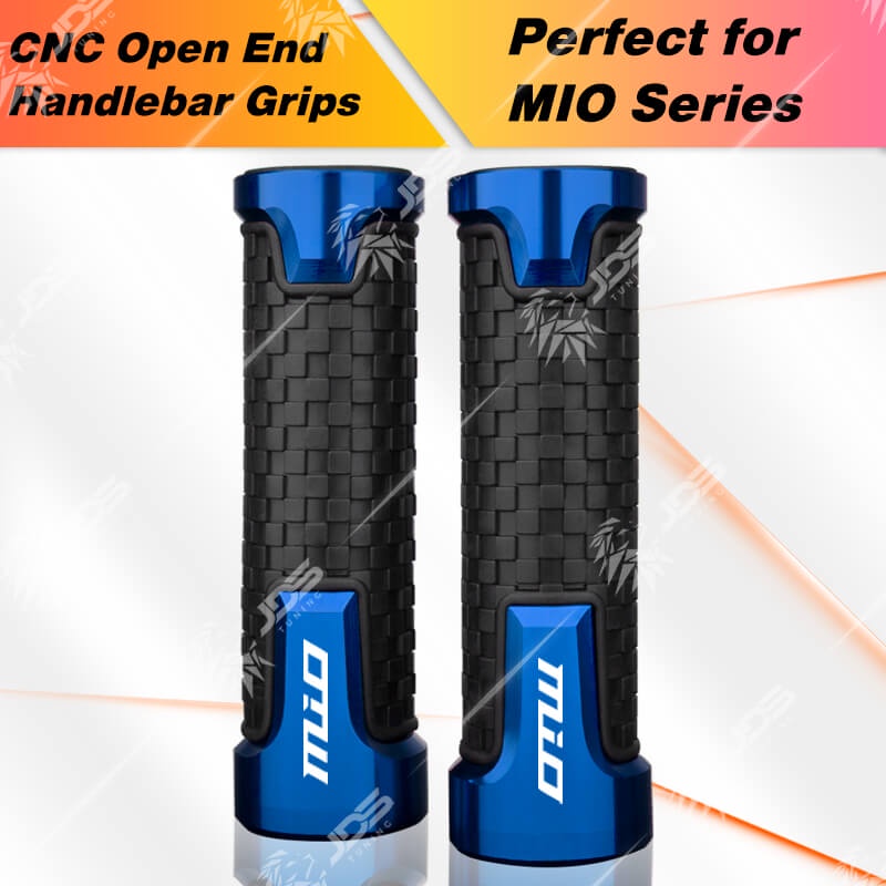 For YAMAHA MIO i125 Motorcycle Open End Hand Grips CNC Rubber Handlebar ...