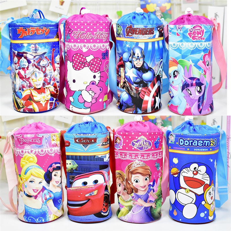 READY STOCK Kids Cartoon Bottle Bag Cartoon tumbler bottle bag/Beg ...