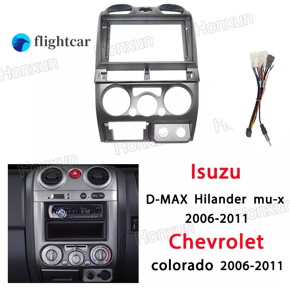flightcar radio frame car stereo 2din panel face plate for Isuzu DMAX ...